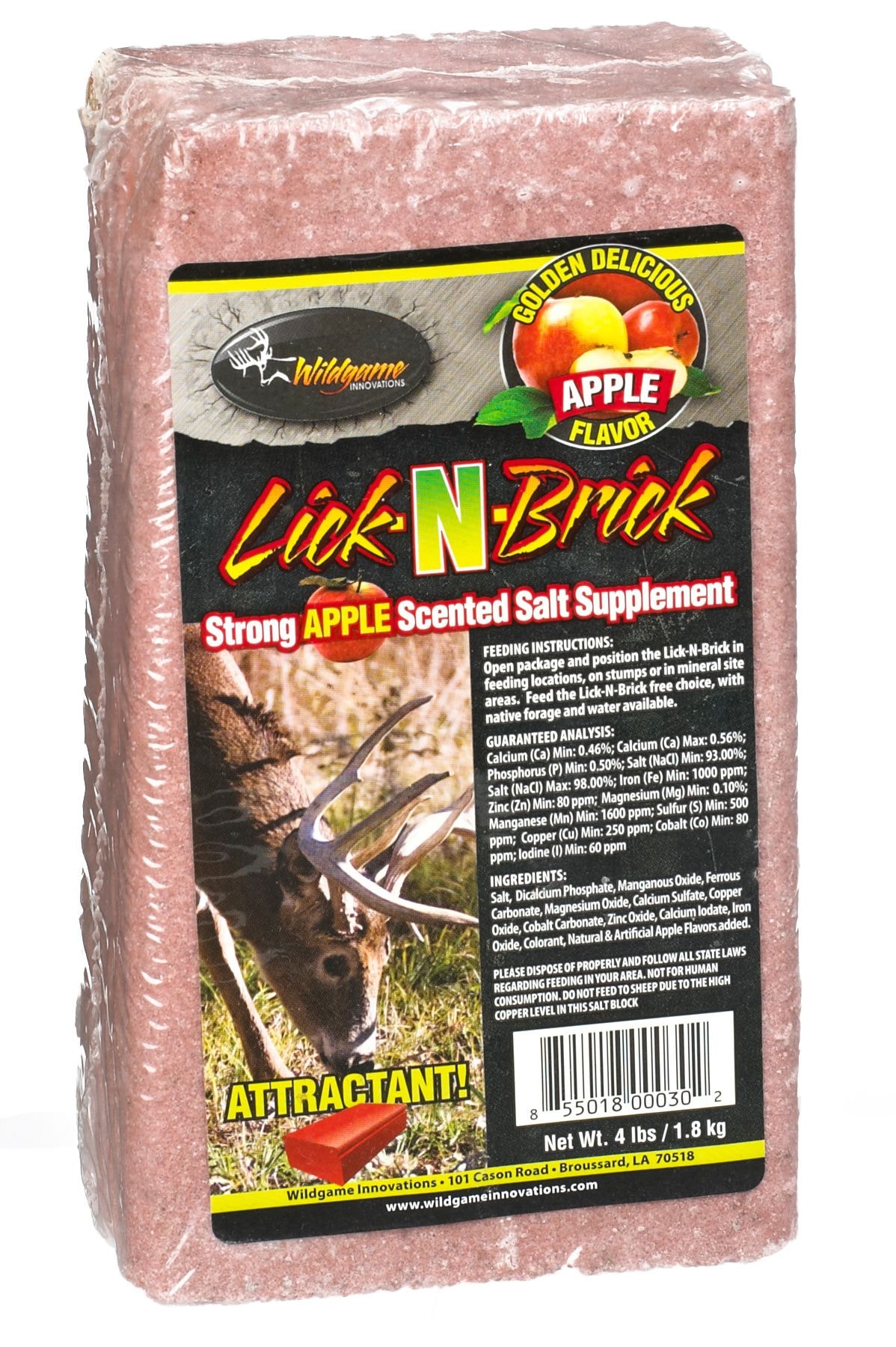 Wildgame Innovations Lick N Brick Apple Salt Block | Canadian Tire