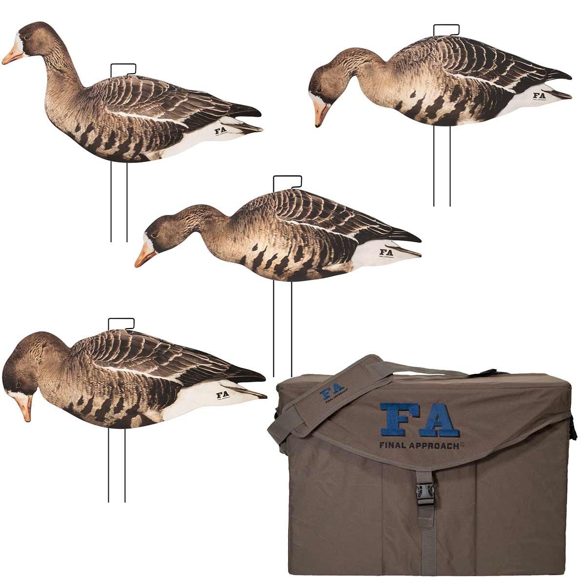 Final Approach Speck Silhouette Hunting Geese Decoy, 60-pk with Bag ...