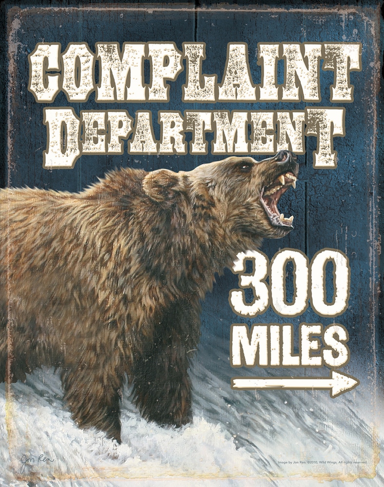 Wild Wings Complaint Department Tin Sign | Canadian Tire