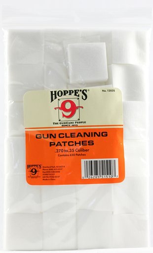 Hoppe's Hunting Gun Cleaning Patches, .270-.35 Calibre, 650-pk ...