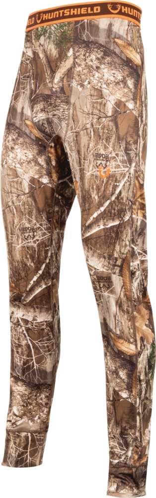Huntshield Men's Base Layer Moisture-Wicking Hunting Pants, Realtree ...