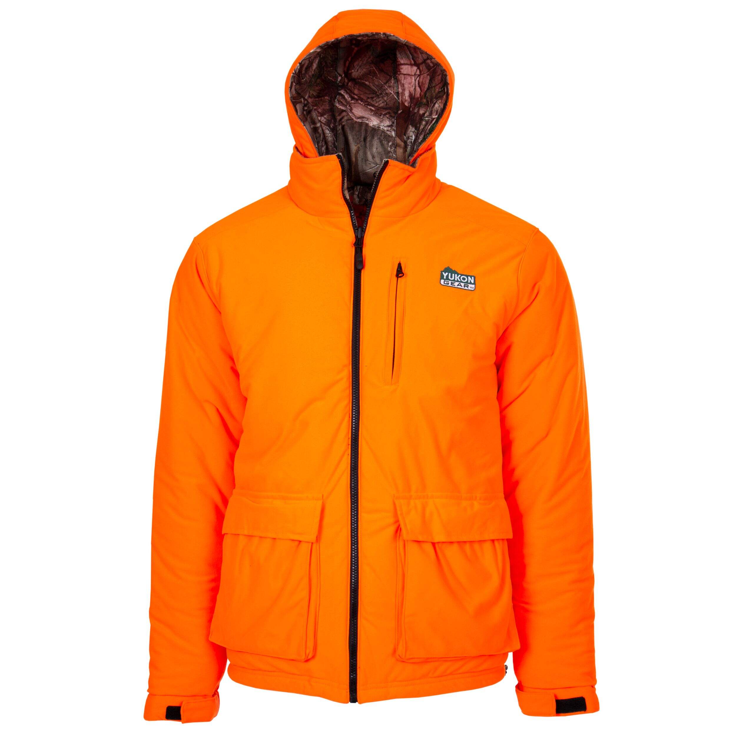 Yukon Gear Men's Reversible Waterproof Windproof Hunting Jacket, Blaze ...