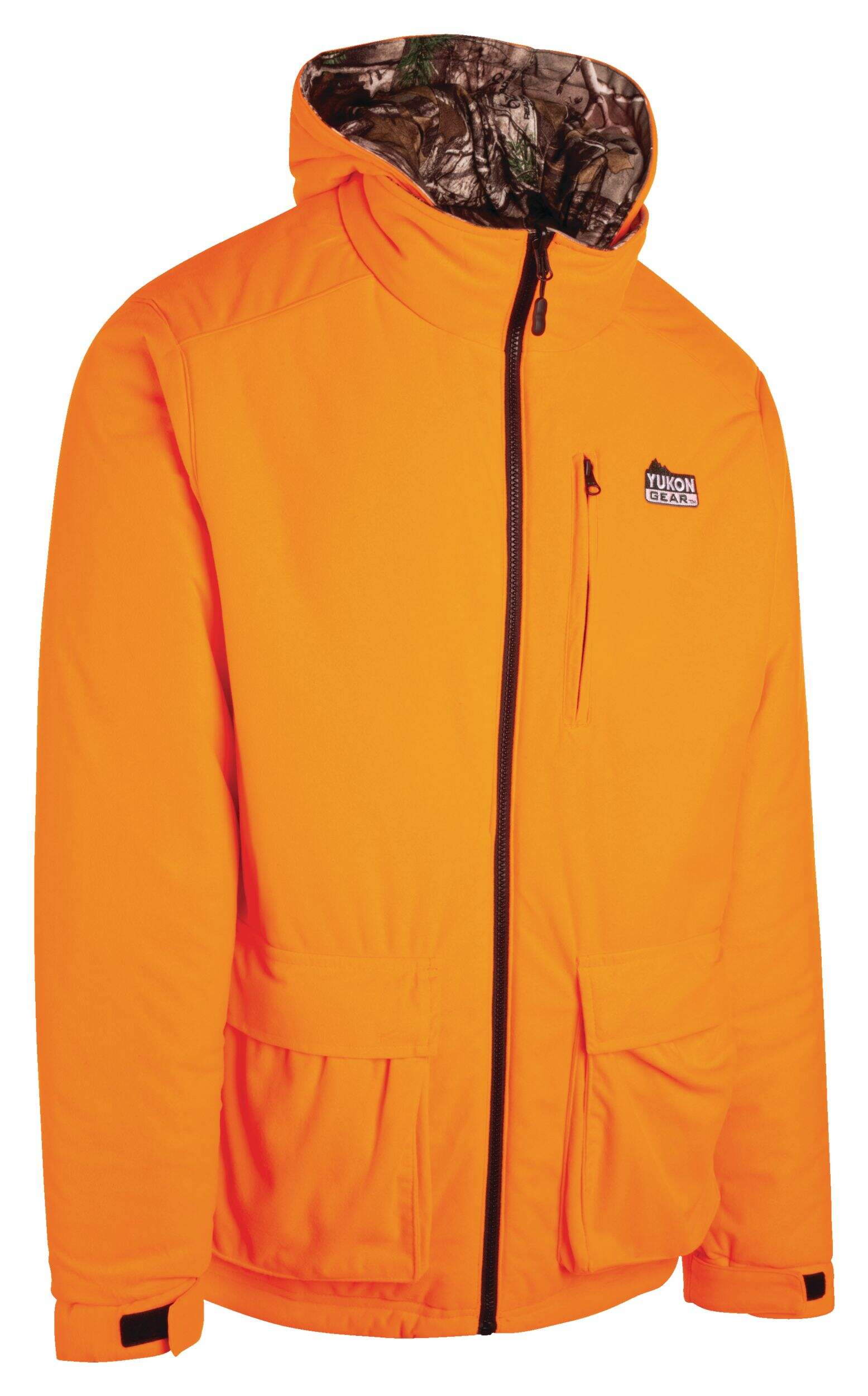 Yukon Gear Men's Reversible Waterproof Windproof Hunting Jacket, Blaze ...