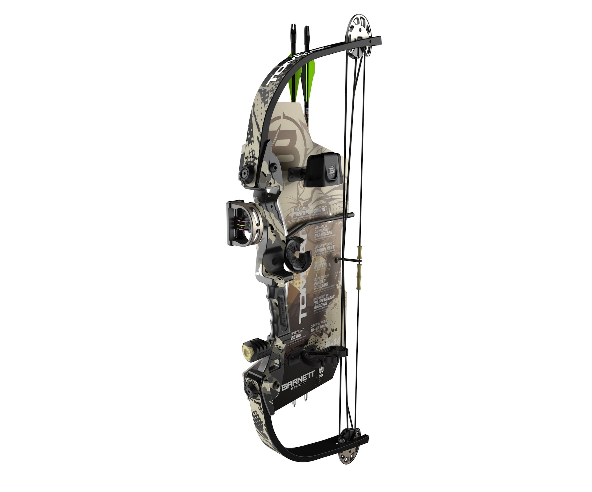 Barnett Youth Kids' TomCat G3 Compound Right-Handed Bow Combo with ...