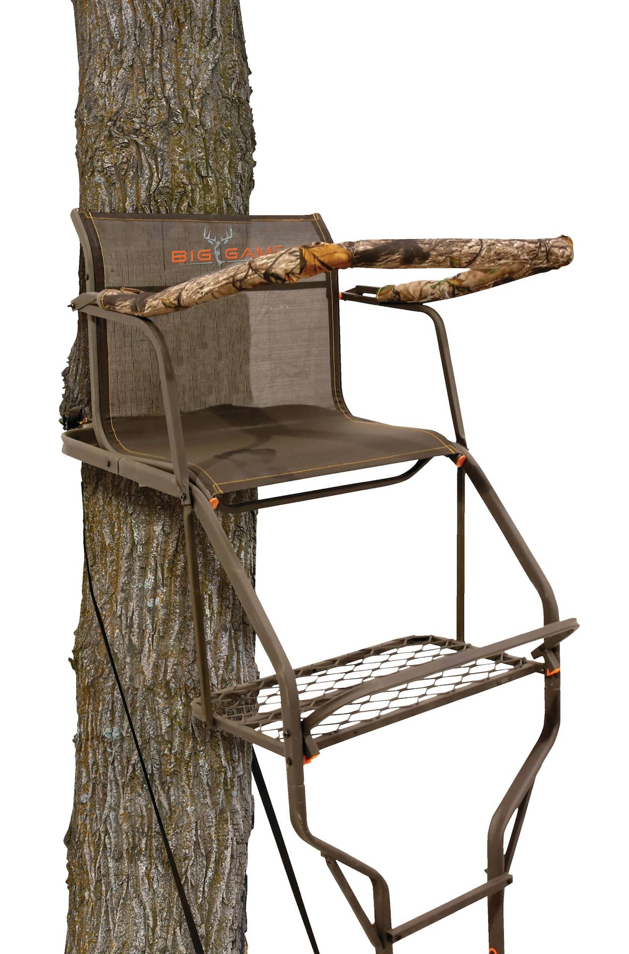 Big Game Riflemaster 1.5 Ladder Tree Stand with Seat Shooting Rail For Hunting 18 ft Canadian Tire