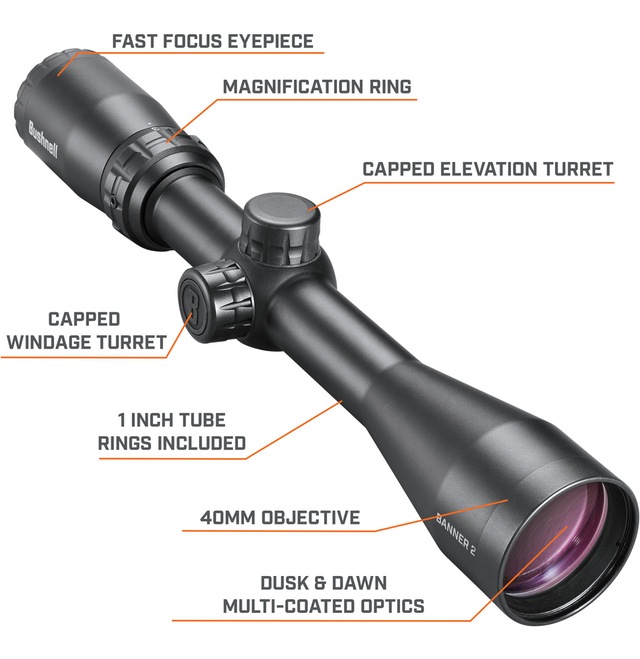 Bushnell Banner 2.0 Rifle ScoPe, 3-9x40mm | Canadian Tire