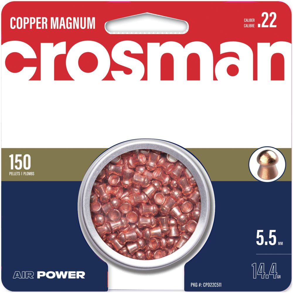 Crosman® .22 Caliber Copper Air Gun Pellets, 150-pk | Canadian Tire