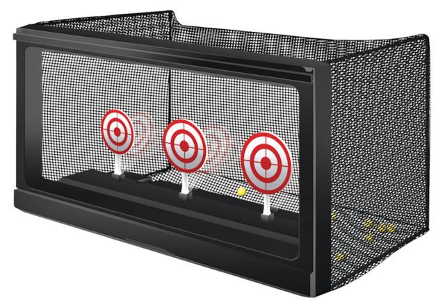 Crosman® Auto-Reset Airsoft Targets with Removable Mesh Trap, Indoor ...