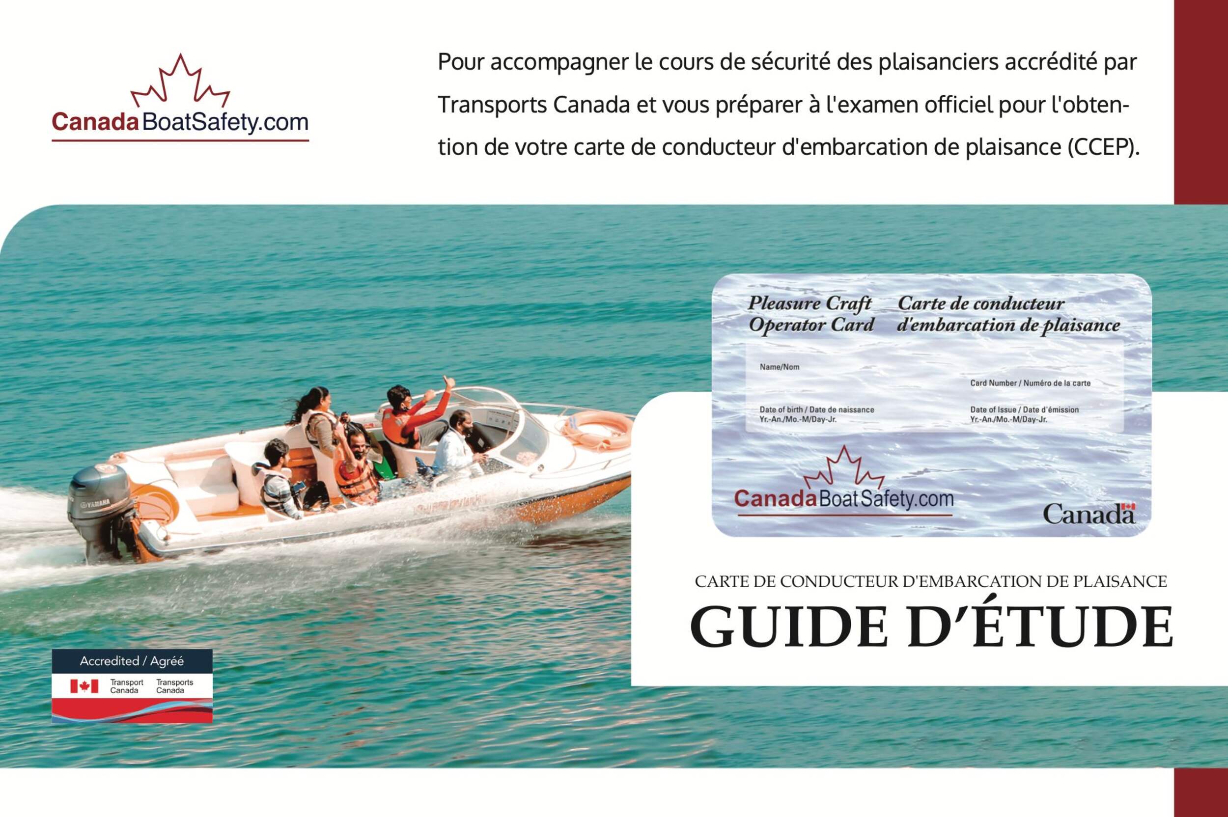 Canada Boat Safety Boating License Study Guide, PCOC, French | Canadian ...