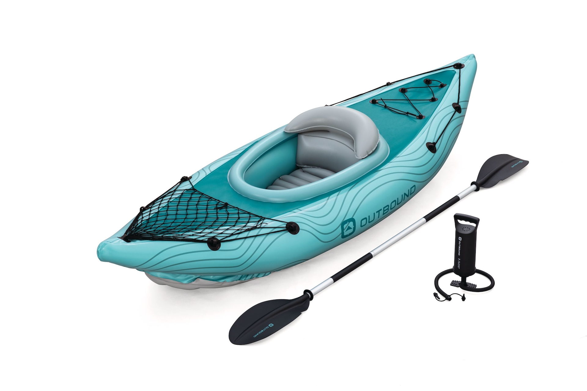 Outbound Inflatable Kayak with Paddle, 1-Person, Teal | Canadian Tire