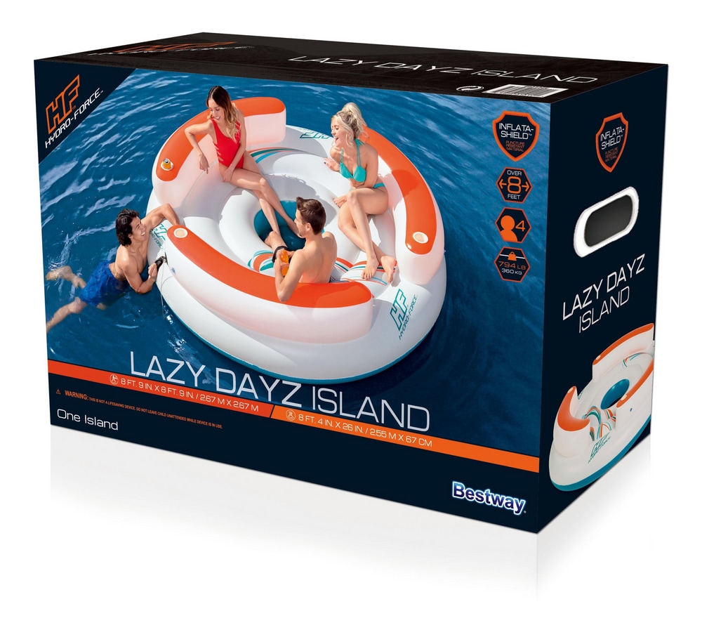 HydroForce™ Lazy Dayz Inflatable Floating River/Lake 6-Person Party ...