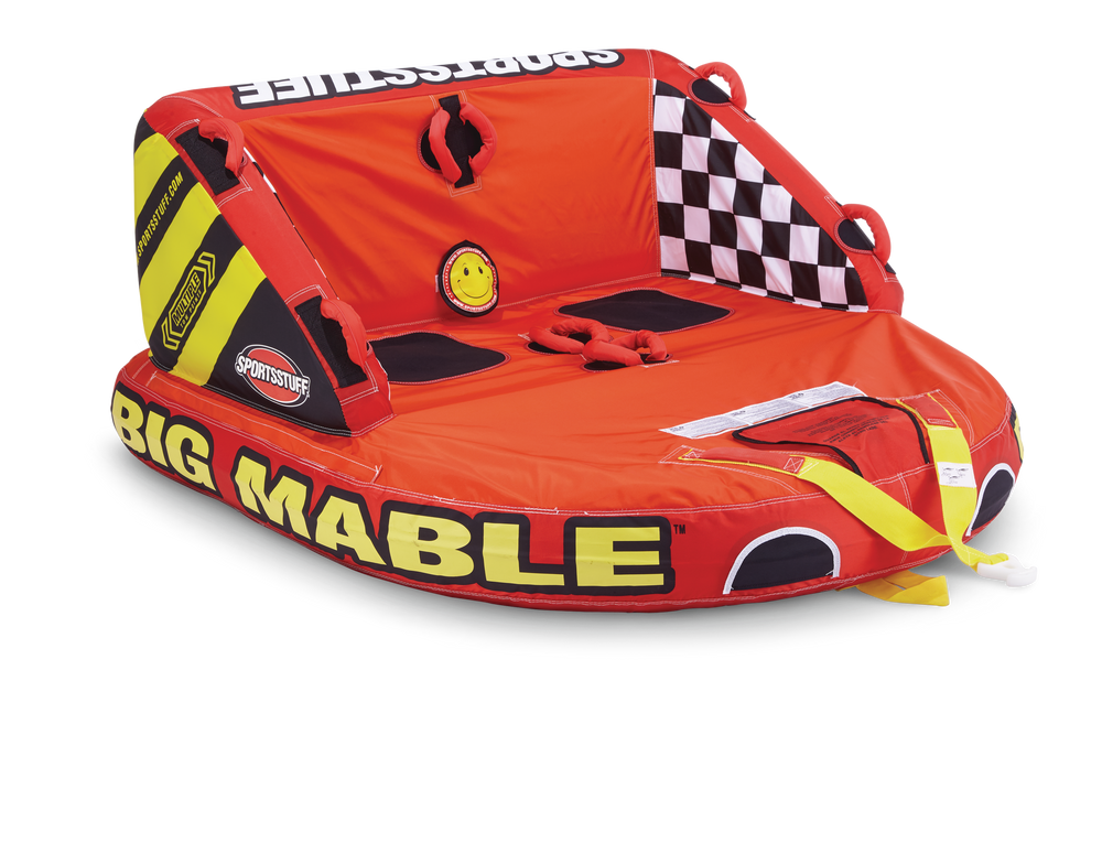 Airhead Big Mable Air-Pump Inflatable Water Boating 2-Rider Towable ...