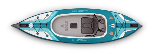 Advanced Elements Drop Stich Inflatable Kayak, 1-Person, Turquoise ...