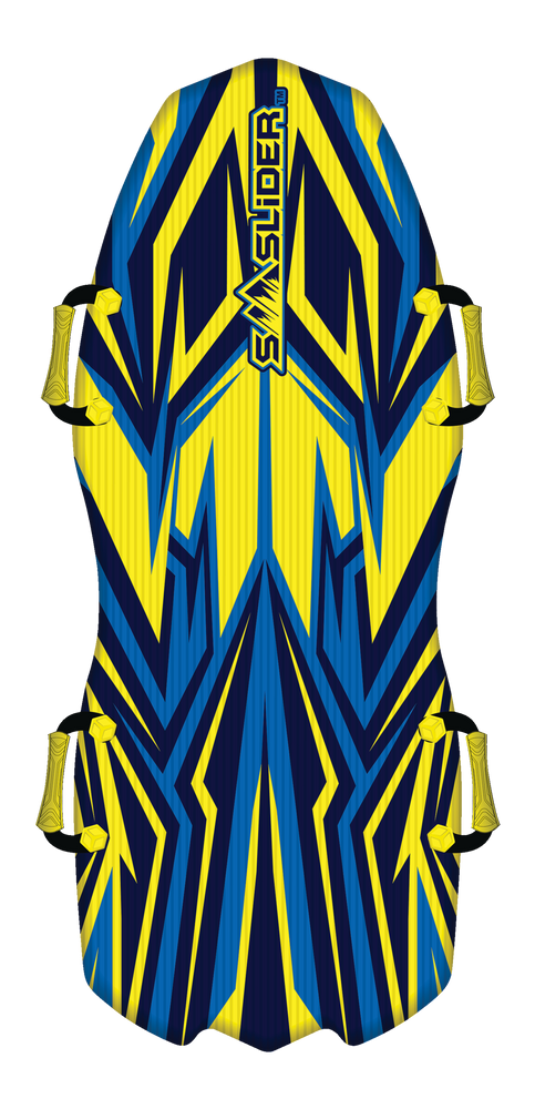 Snow Slider Kids' 2-Person Lightweight Foam Winter Snow Sled/Toboggan w ...