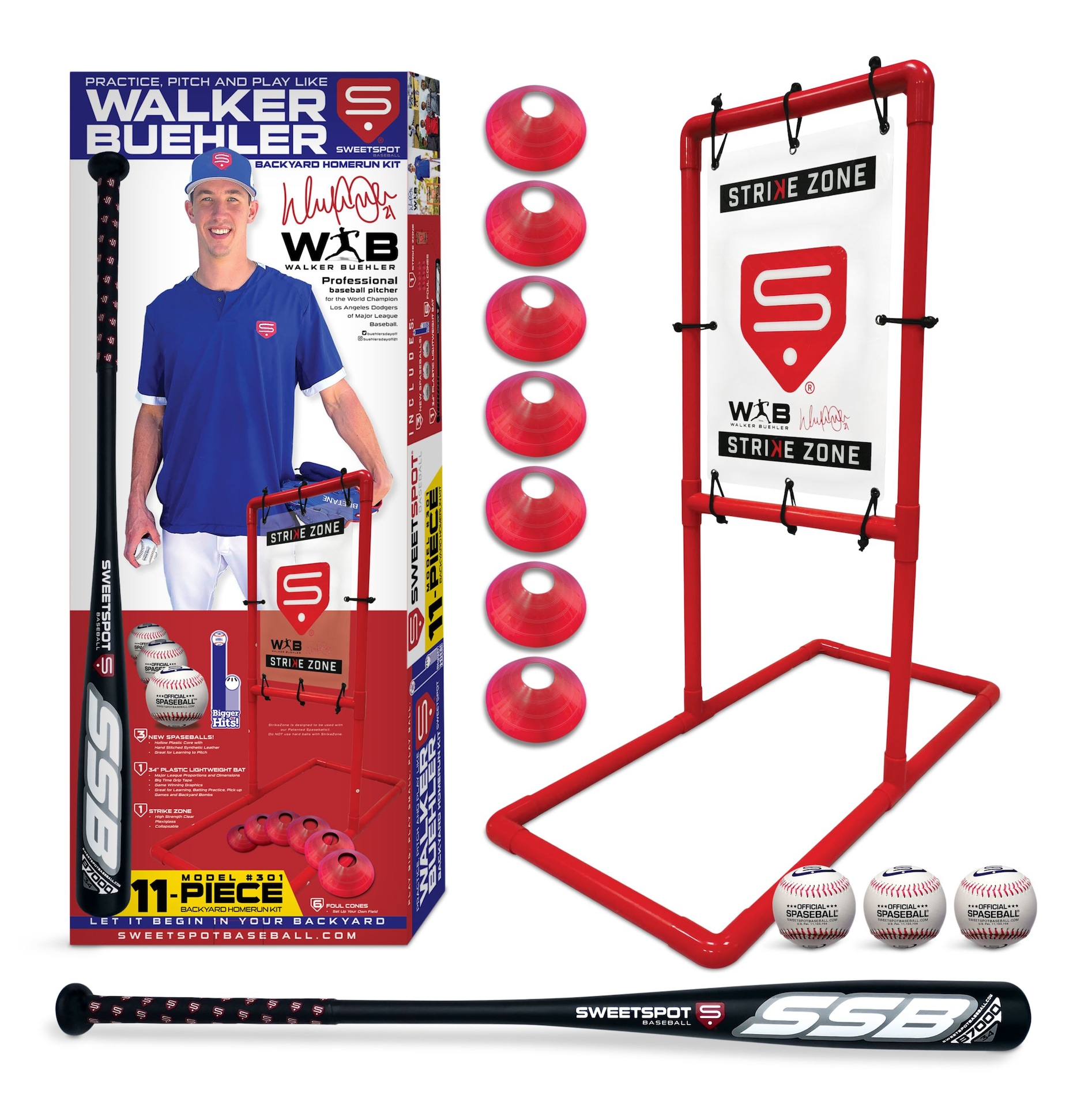 Backyard Homerun Baseball Kit for All Age Groups, 11-pc, MLB, Plastic ...