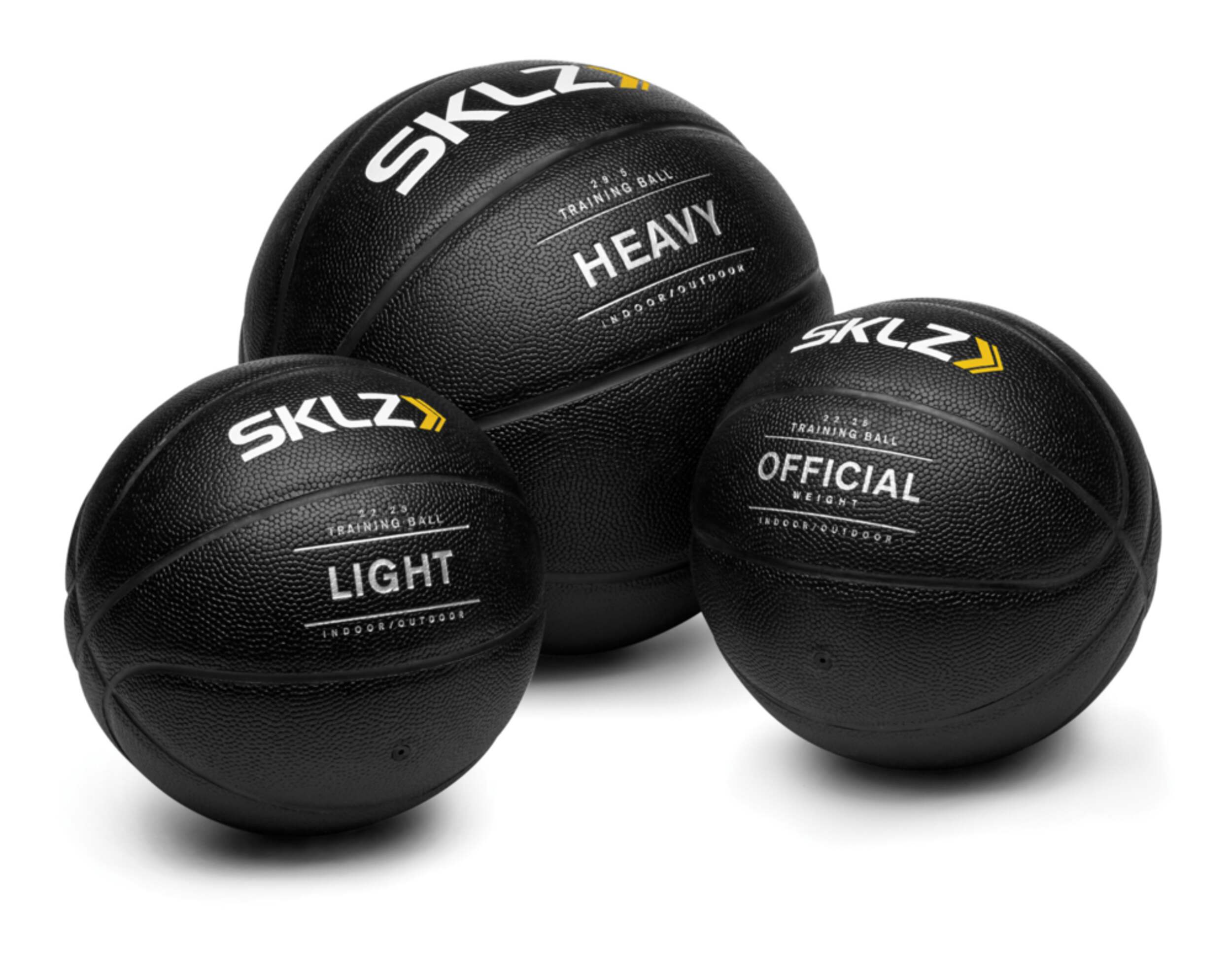SKLZ Heavy Weight Control Indoor/Outdoor Training Basketball For Strength & Ball Handling, 3-lbs ...