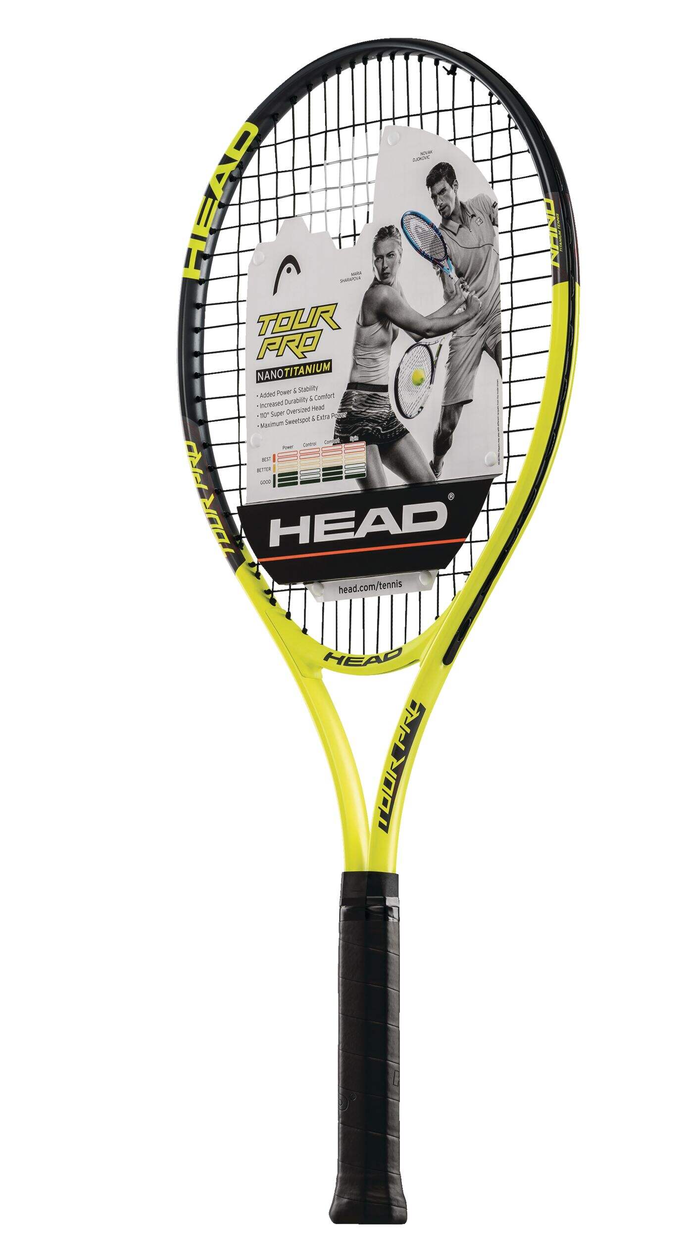 Head Tour Pro Adult Nano Titanium Lightweight Tennis Racquet/Racket w ...