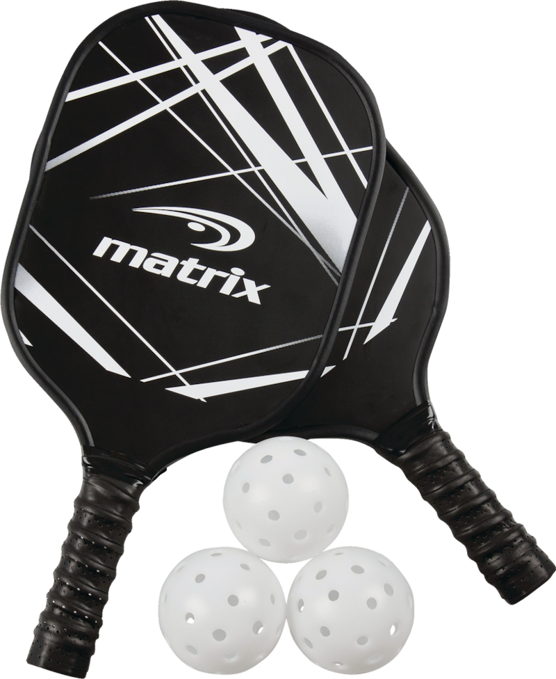 Matrix Recreational Official Size Pickleball Paddle/Racket & Ball Set ...