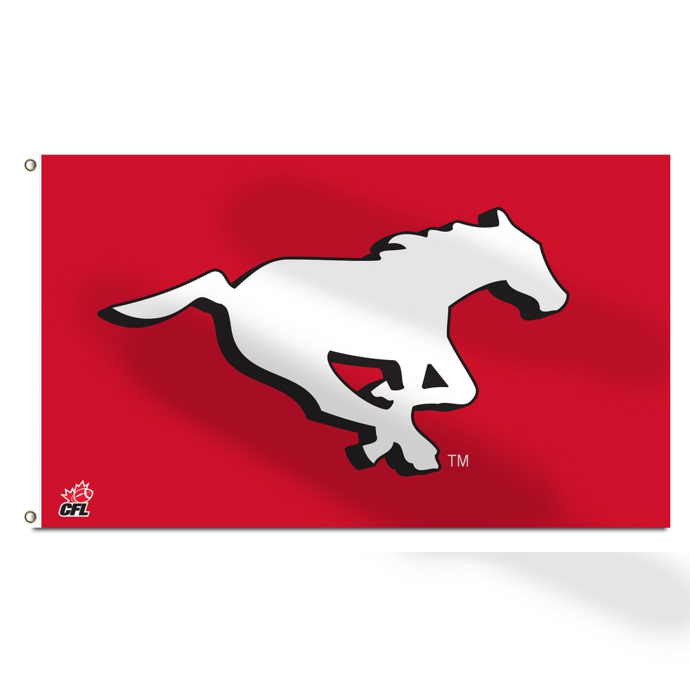 Calgary Stampeders Team Flag For CFL Football Fans/Collectors, 3-ft x 5 ...