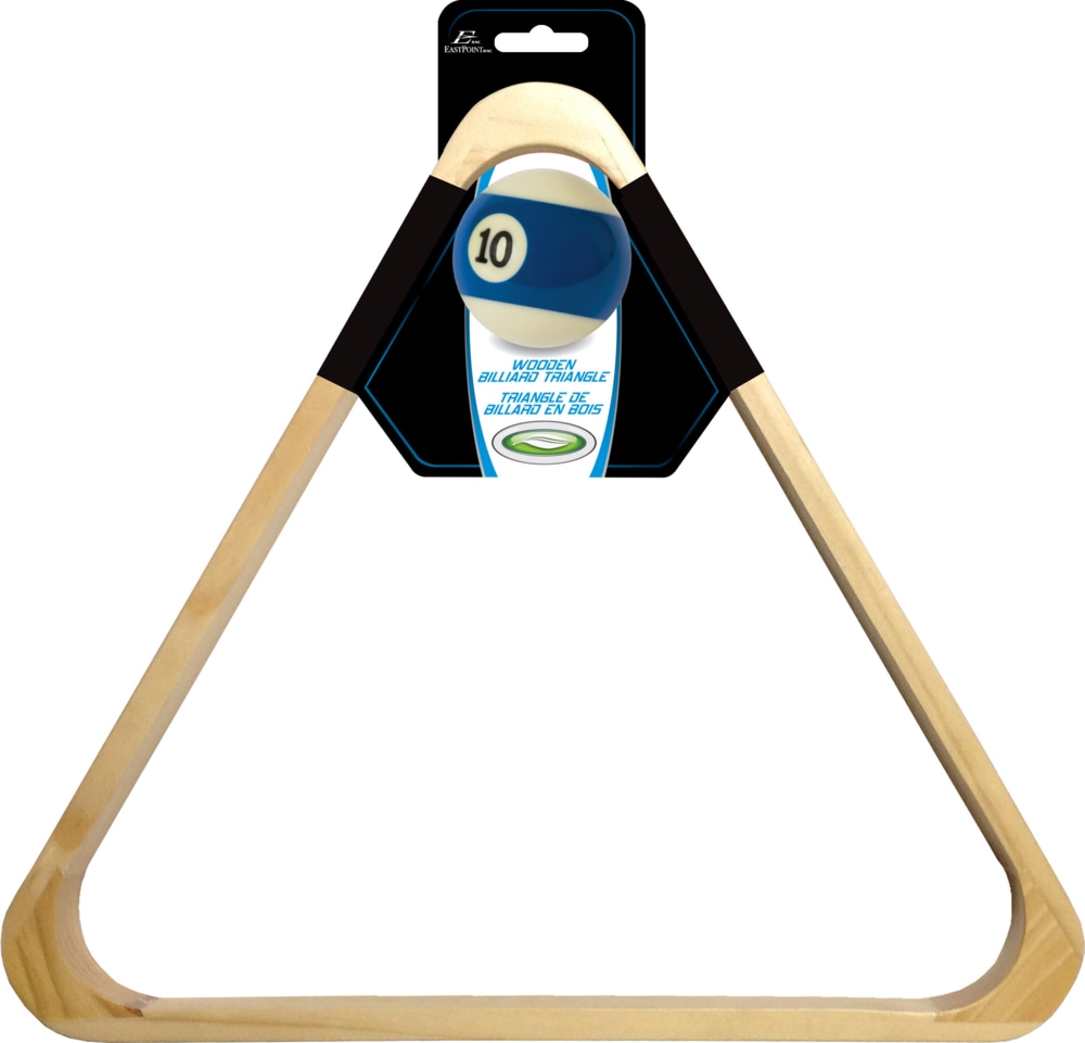 EastPoint Wooden 15-Ball Billiard/Pool Triangle Ball Rack Holder ...