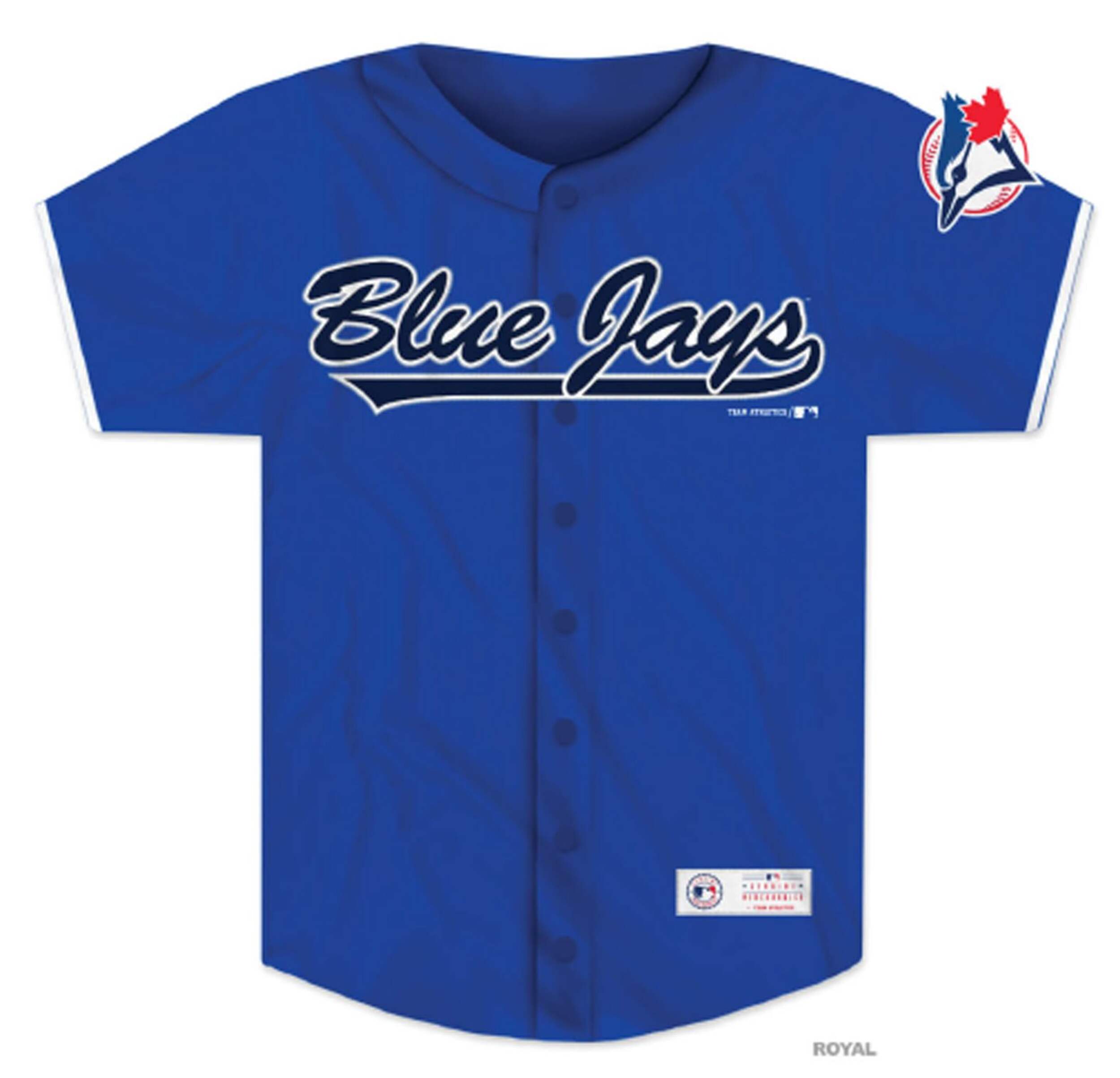 Mlb Toronto Blue Jays Youth Kids' Button Front Baseball Jersey, Blue 