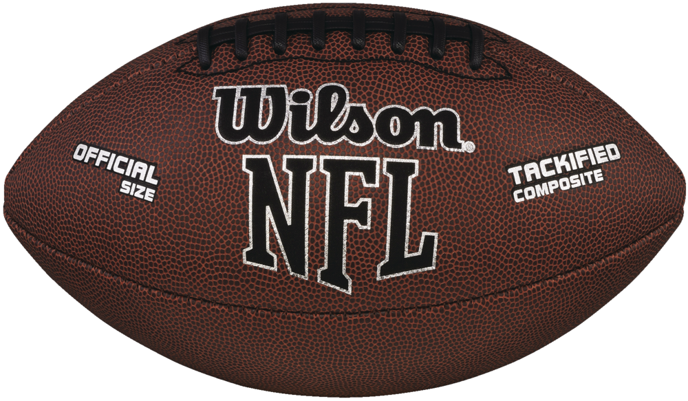 Wilson NFL All Pro Official Size Composite Leather Football, Brown ...