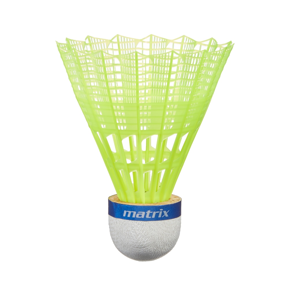 Matrix M80 Nylon Shuttlecock Birdie w/ Cork Head, Yellow, 12-pk ...