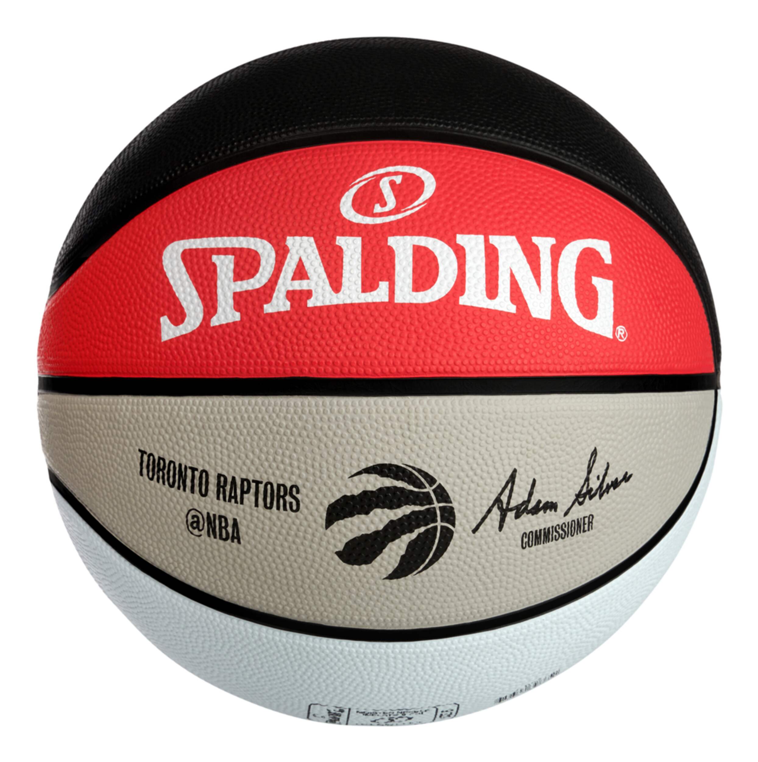 Spalding Toronto Raptors Championship Basketball, Red/White, Size 6 ...