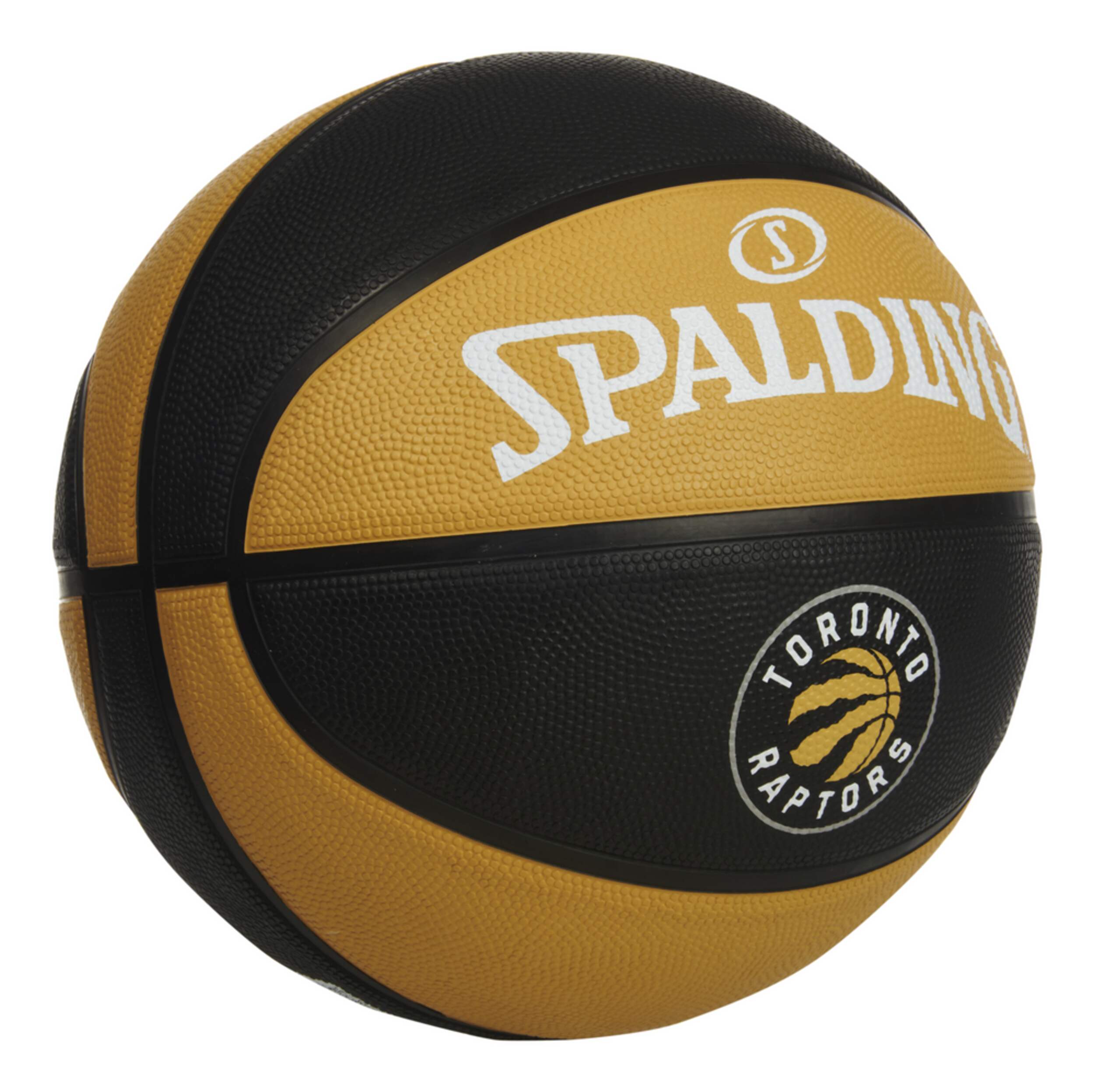 Spalding Toronto Raptors Championship Basketball, Black/Gold, Size 7 ...