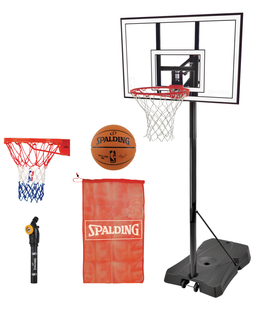 Spalding Polycarbonate Hercules Portable Basketball System ...