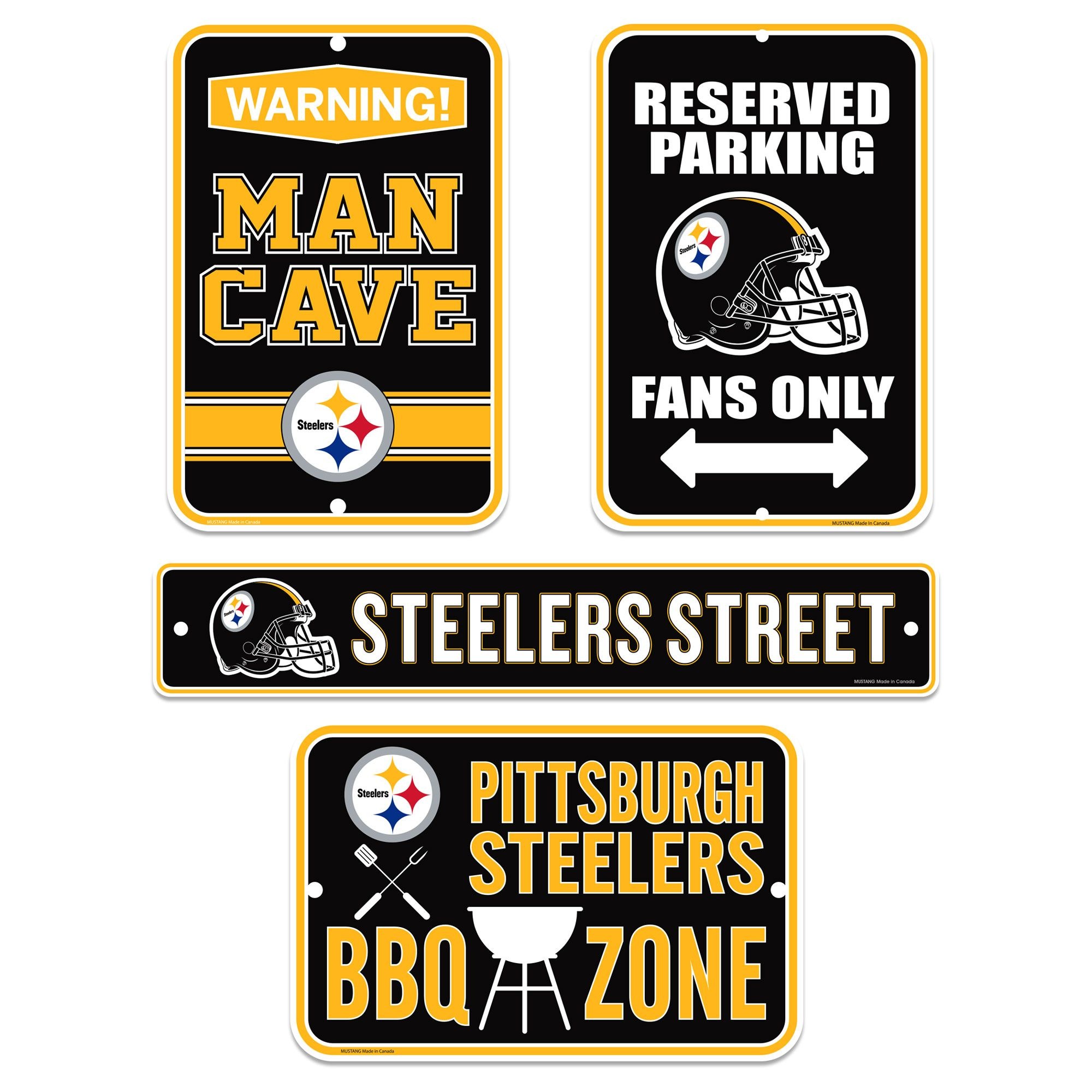 Pittsburgh Steelers NFL Fan Sign Set, 4-pk | Canadian Tire