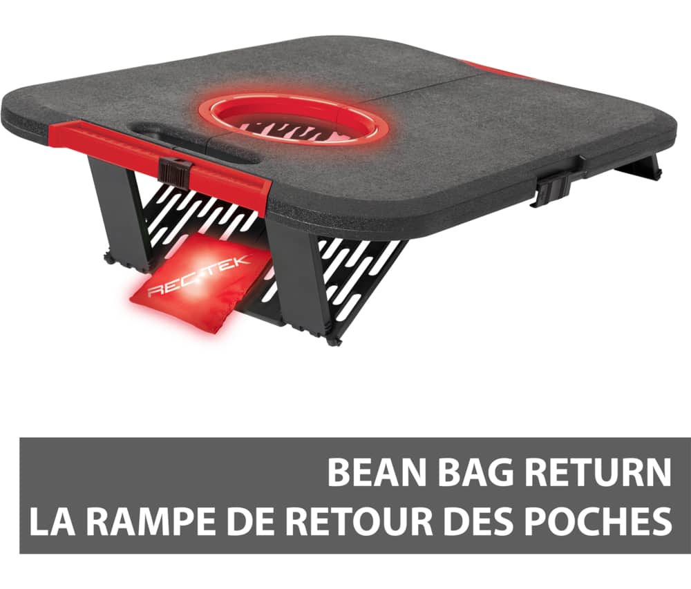 Rec Tek Outdoor Portable Light Up Day Night Play Bean Bag Toss Set