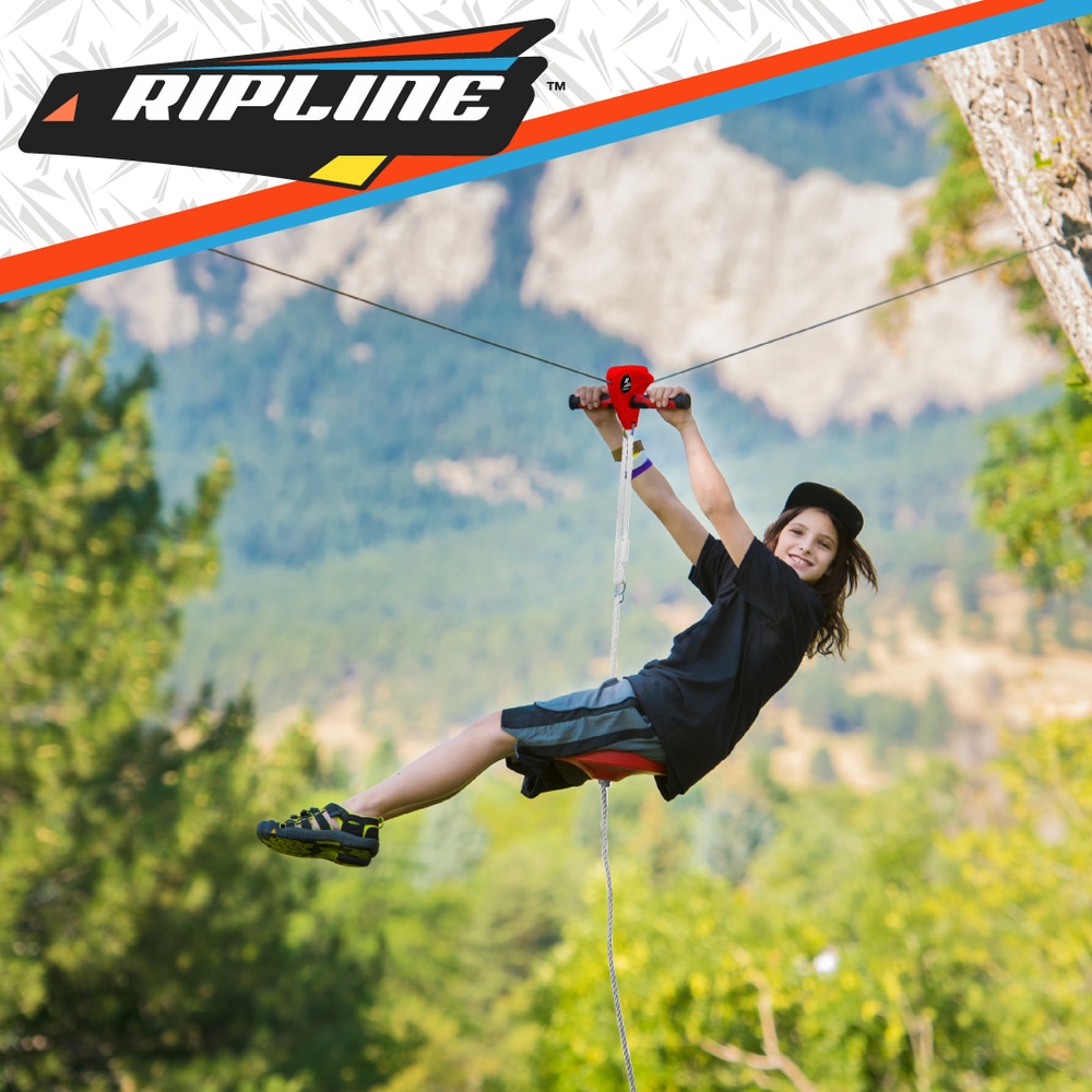 Ripline Outdoor Zipline Kit with Seat, 80-ft, For Ages 8+ | Canadian Tire