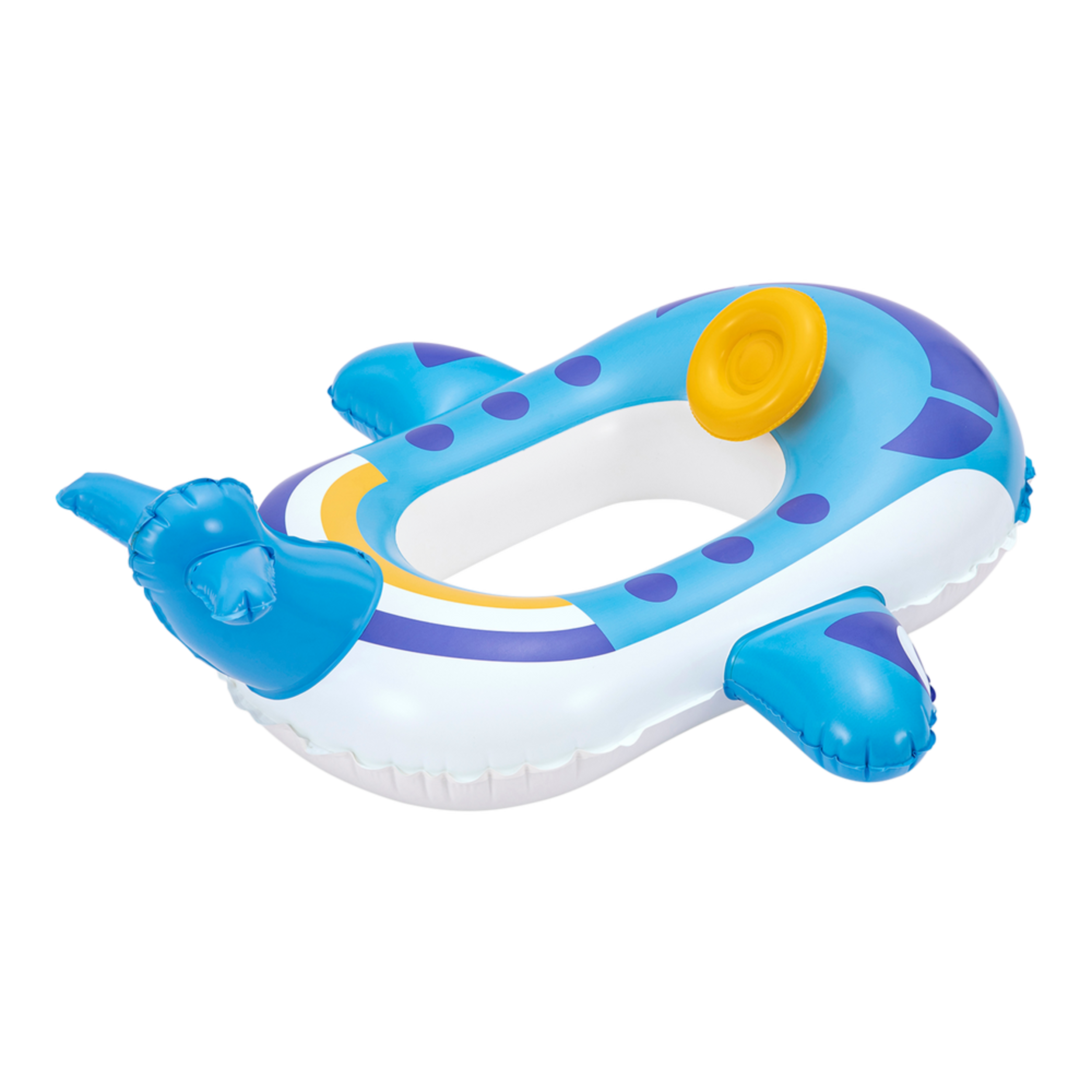 Funsicle Go Float Jet Inflatable Ride-On Water/Pool Float, Blue, 37-in ...