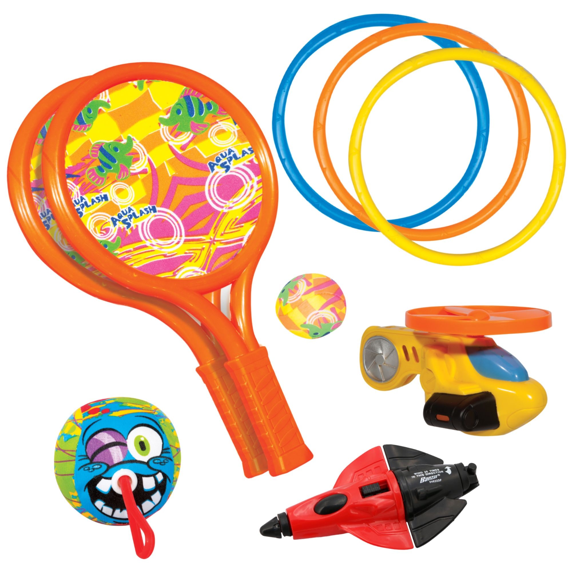 Ensemble de fête 5-en-1 pour l'extérieur avec accessoires pour enfants Aqua Splash de Banzai ...