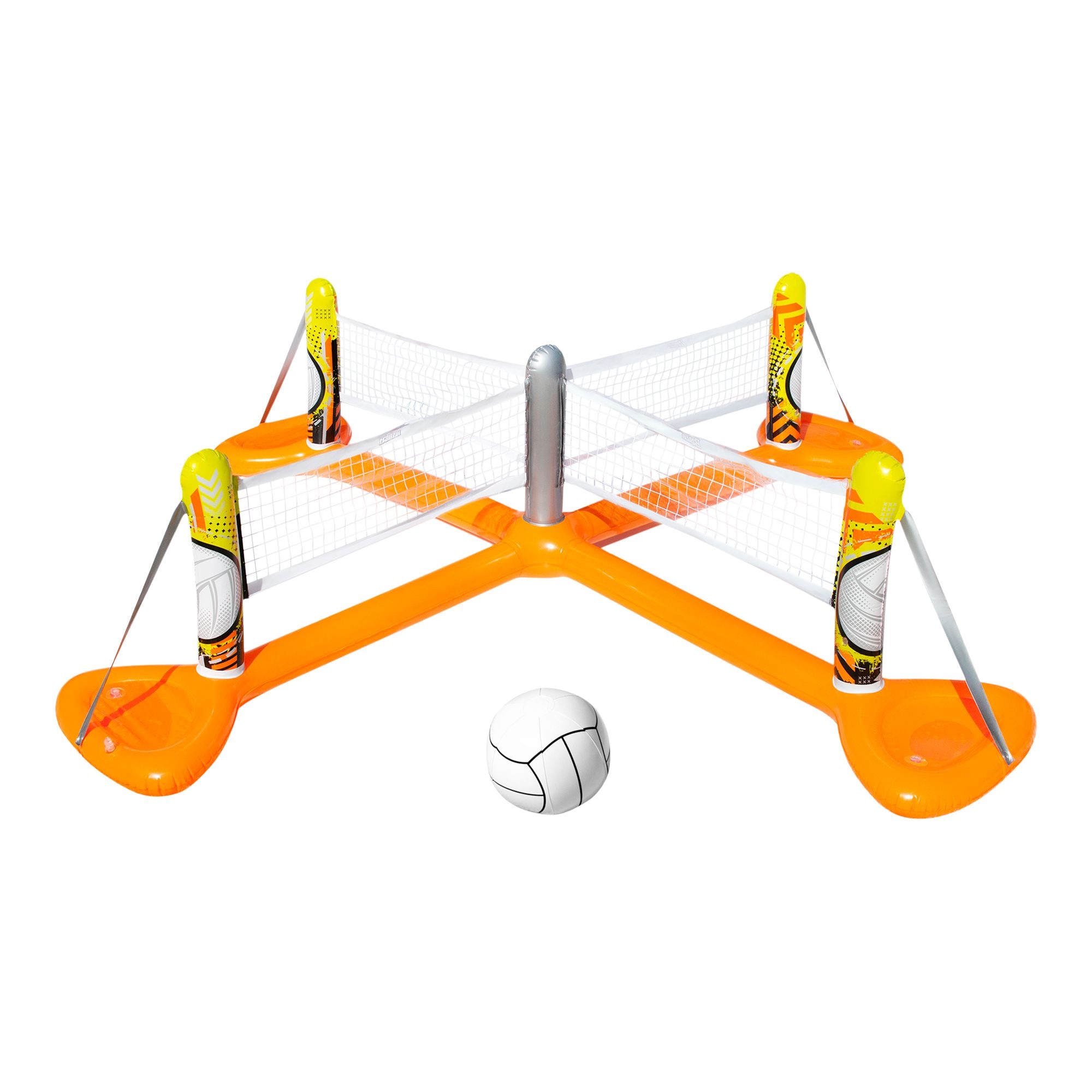 Banzai 4 Square Net Pool Volleyball Game for Adults and Family ...