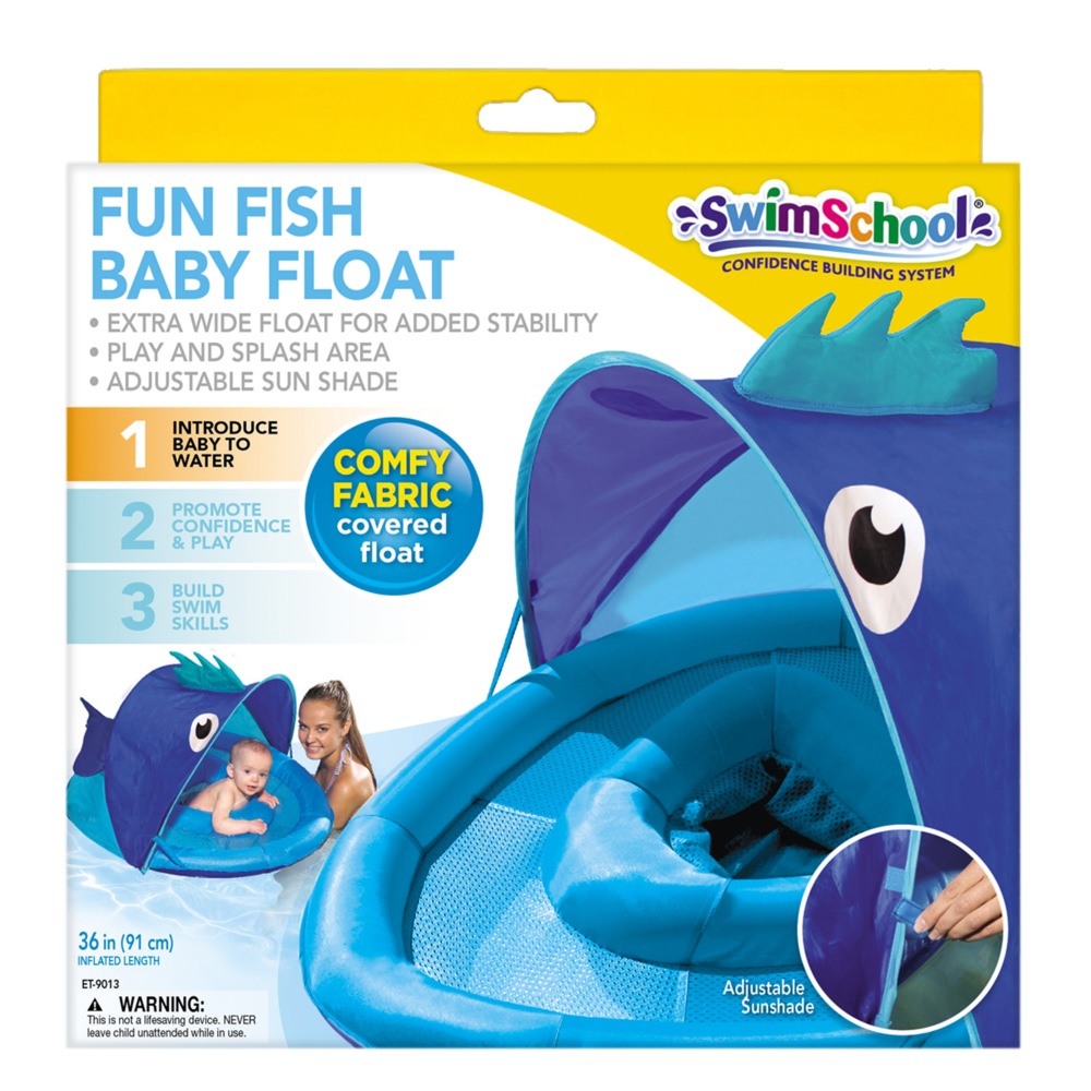 Aqua Fish Inflatable Baby Boat with an Adjustable Canopy UPF 50 ...