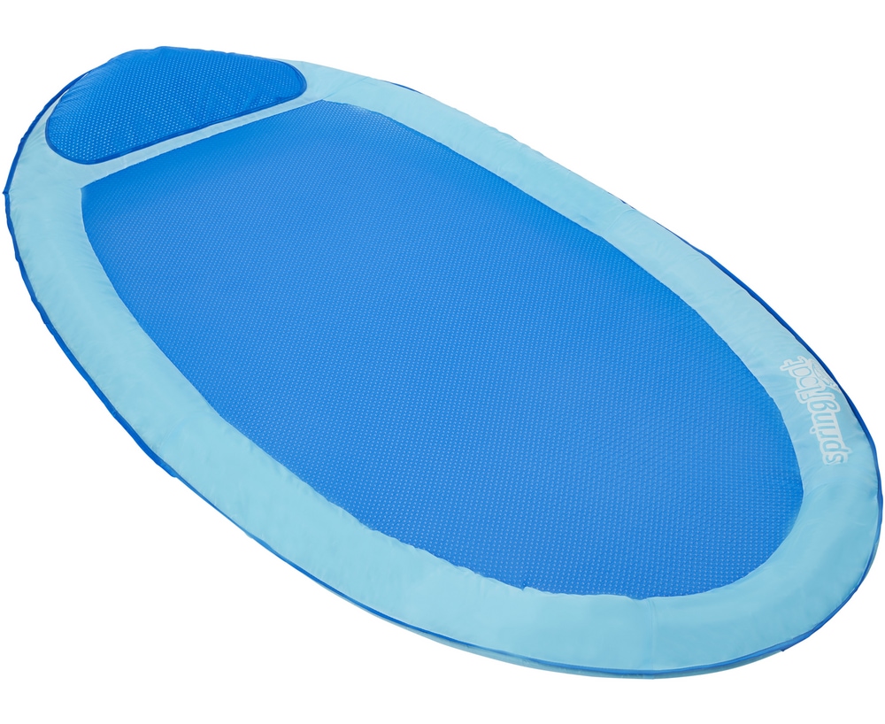 Swimways Inflatable Spring Float Pool Lounger, 66 x 40-in, Blue ...