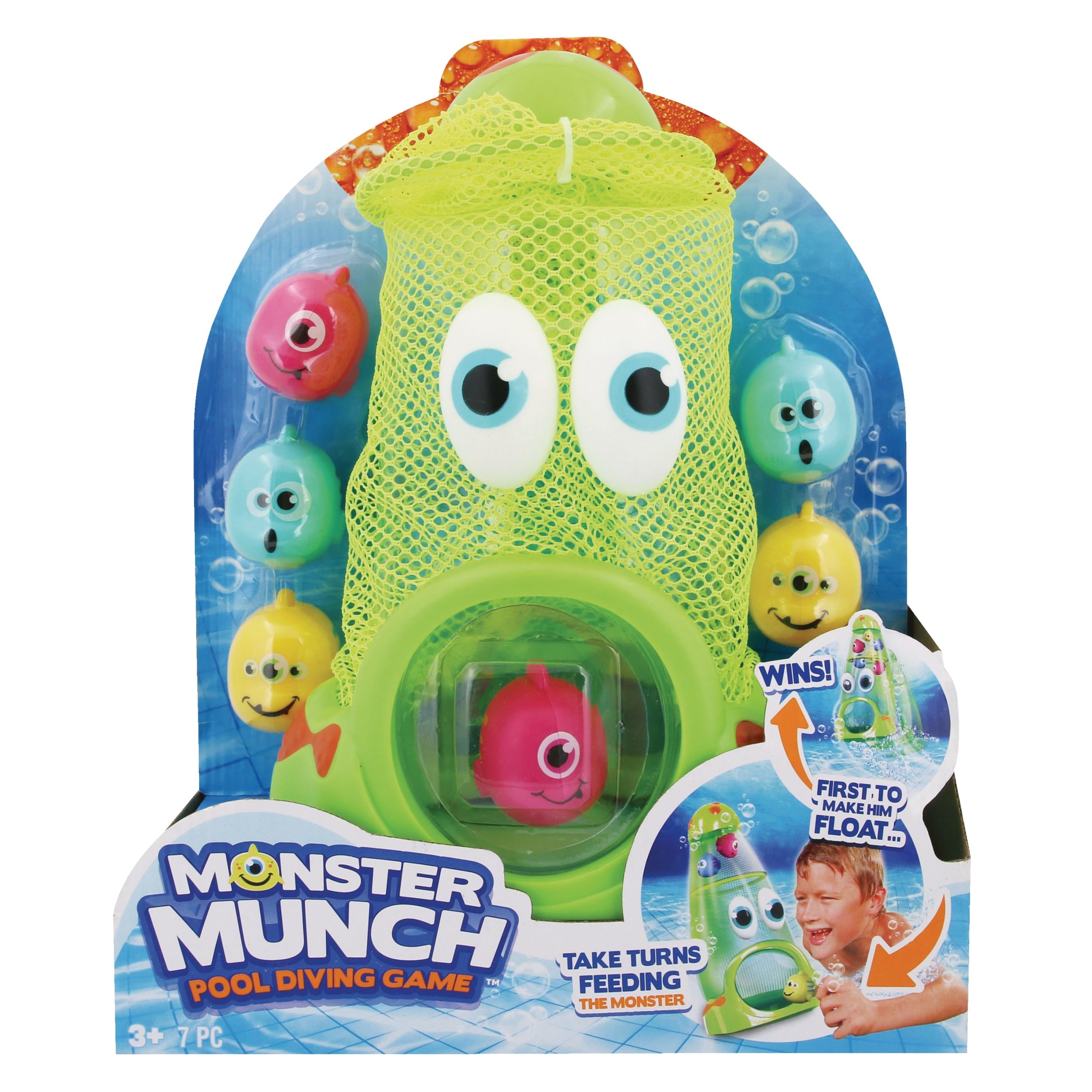 Monster Underwater Diving Pool Kids' Collection Game, Multi-Coloured, 7 ...