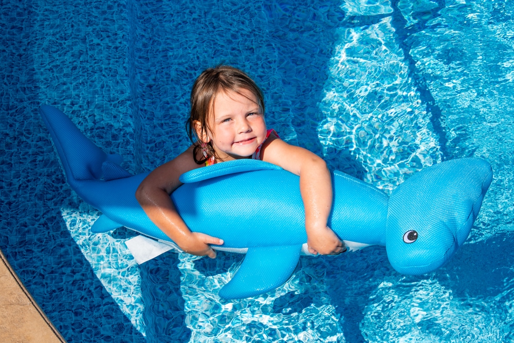 Blue Wave Floating Ride-On Hammerhead Shark Kids' Toy Pool Float ...