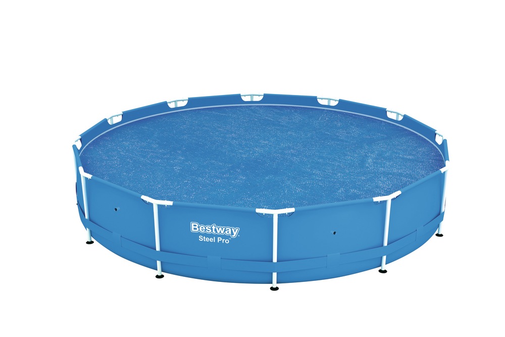 Bestway Flowclear Solar Fast Set Steel Frame Pool Cover 12 ft