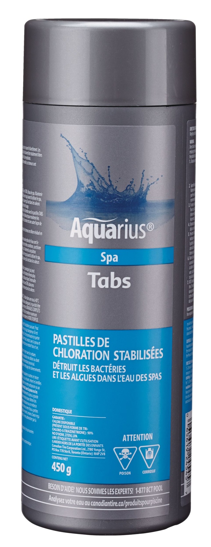 Pastilles de chloration stabilisées pour spas Aquarius, 450 g ...