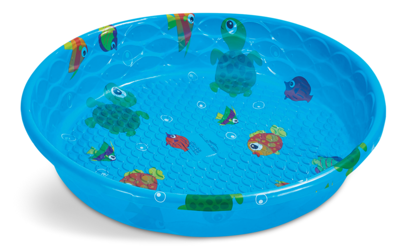Summer Wave Light Weight Round Plastic Wading Pool, 59 x 11.4-in, Ages ...