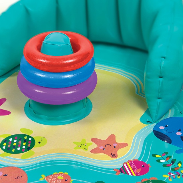 Swim School Inflatable Baby Splash Mat with Canopy, 28-in, Ages 6-18m ...