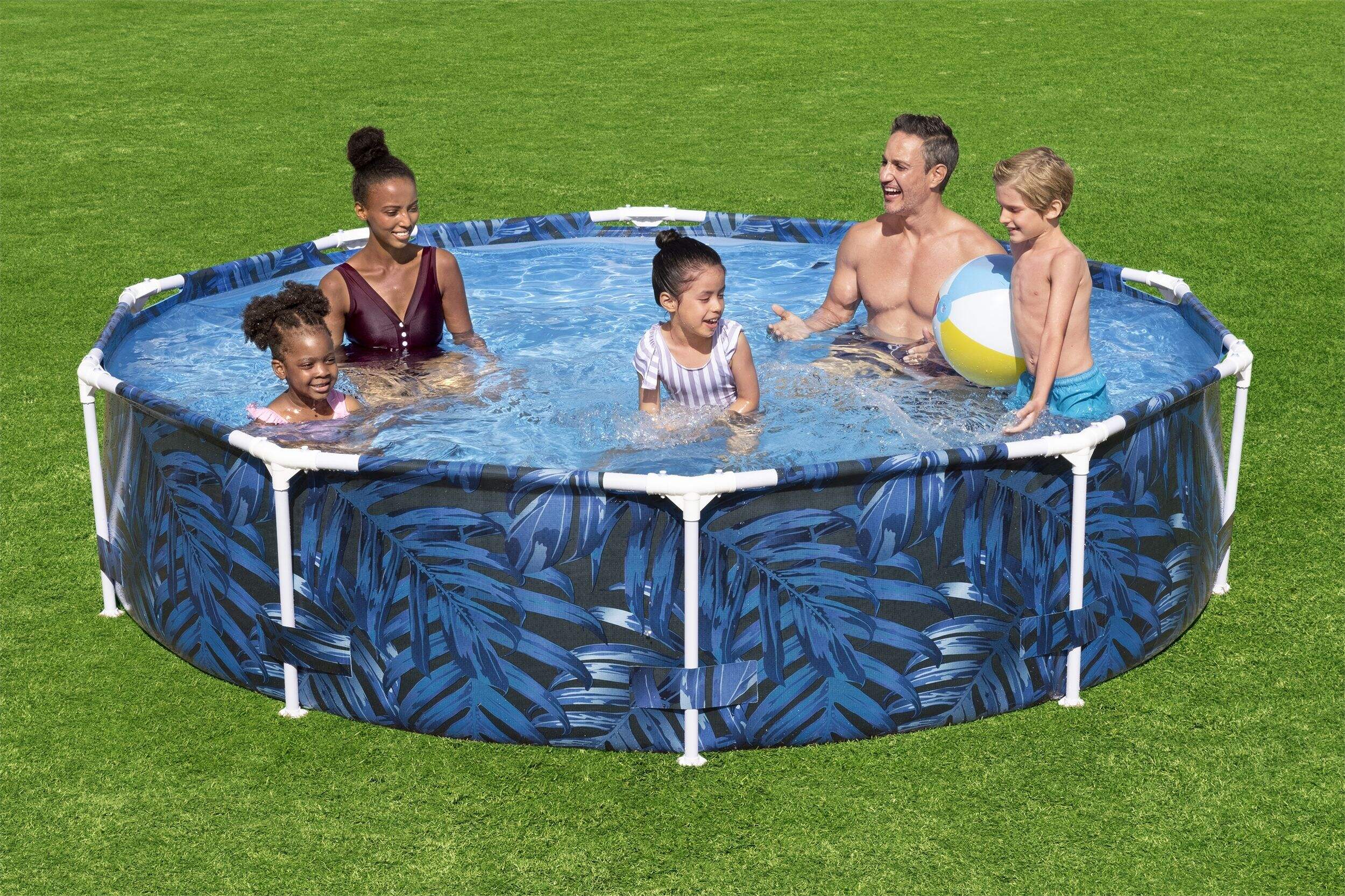 Bestway Printed Round Steel Frame Pool, 10-ft x 26-in | Canadian Tire
