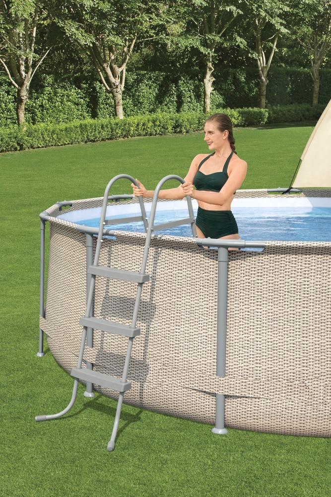 Coleman® Round Steel Frame Swimming Pool with Ladder, 13-ft x 42-in ...