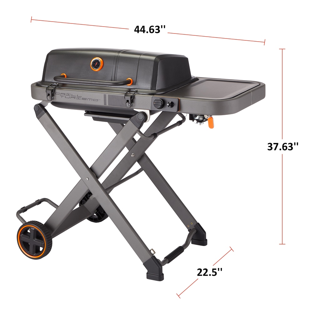 MASTER Chef Grill Turismo Portable Gas Grill with Foldable Cart ...