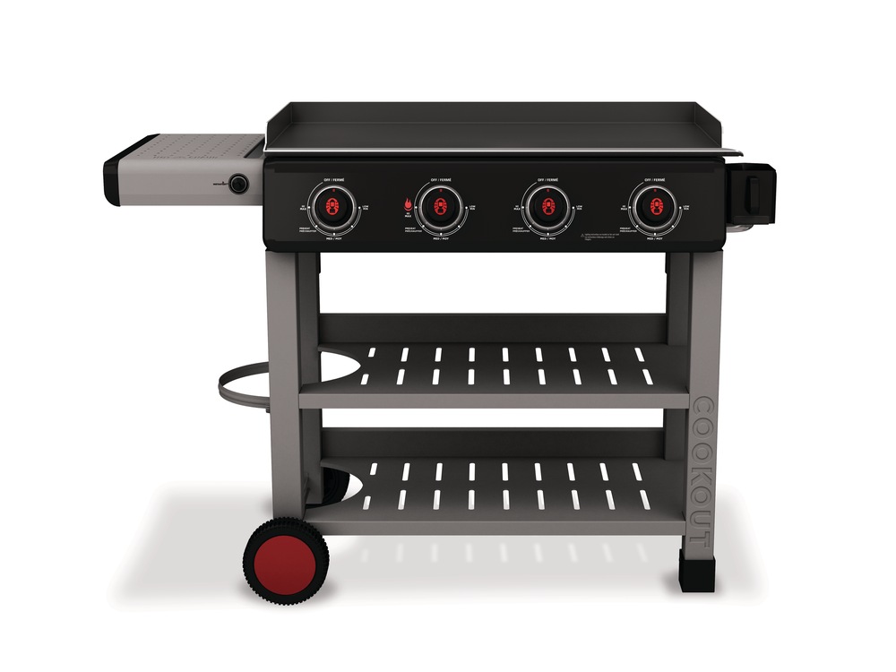 Coleman Cookout Outdoor 4-Burner Propane Gas Stainless Steel Griddle ...