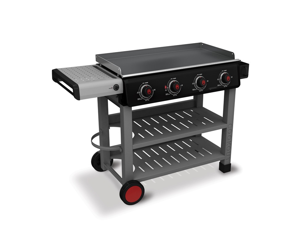 Coleman Cookout Outdoor 4-Burner Propane Gas Stainless Steel Griddle ...