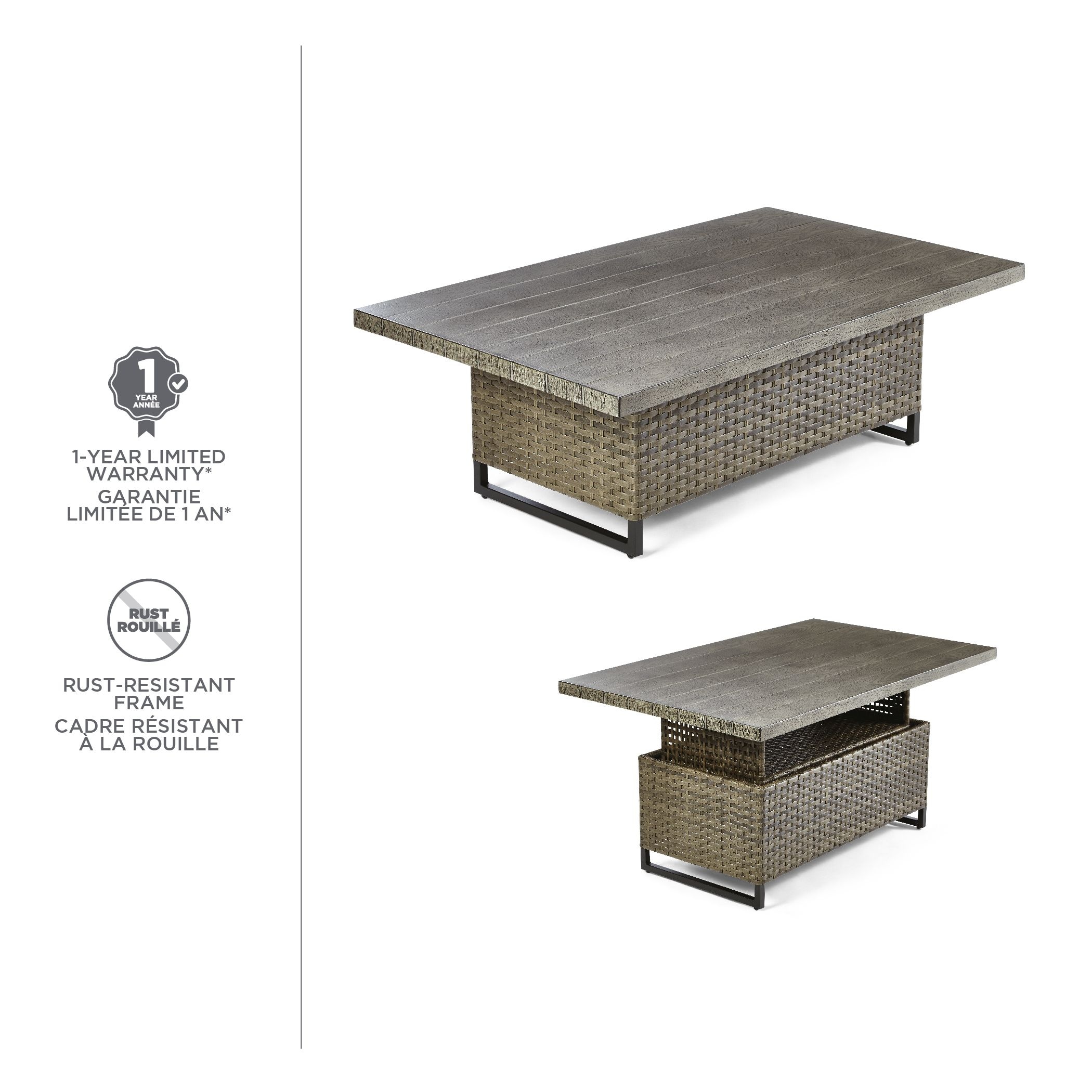 CANVAS Breton Rectangle Outdoor Patio Coffee Dining Table Canadian Tire